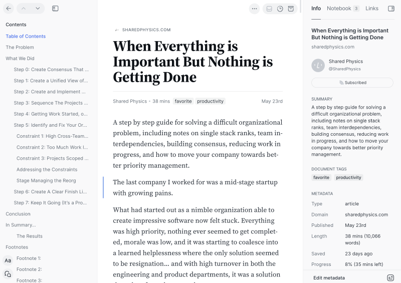 Readwise Reader - Integrating read-it-later, spanning multiple information sources, enhancing ...