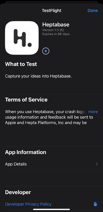 Heptabase Quick Capture mobile app | Ernest Chiang